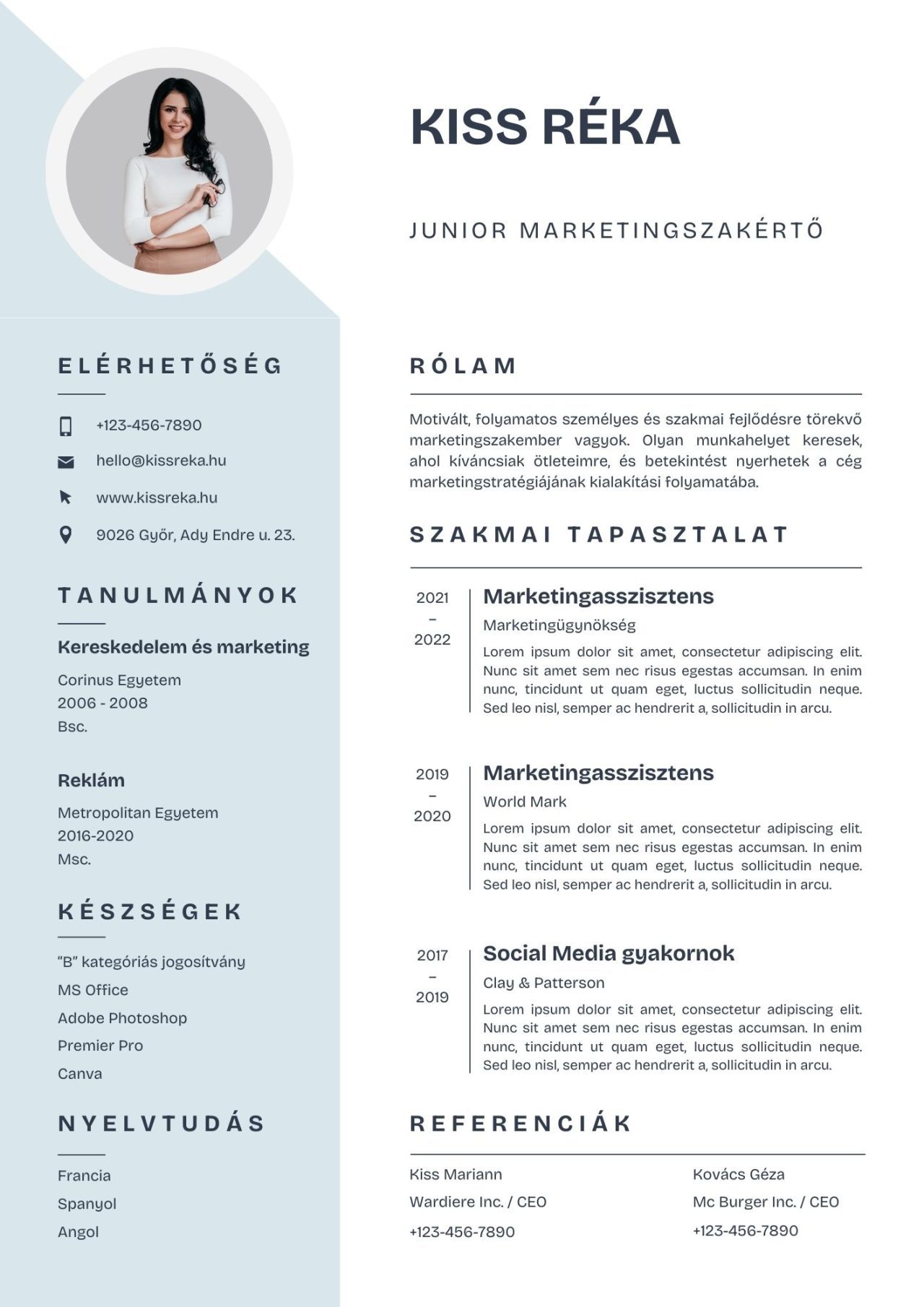 Önéletrajz bemutatkozás készítése